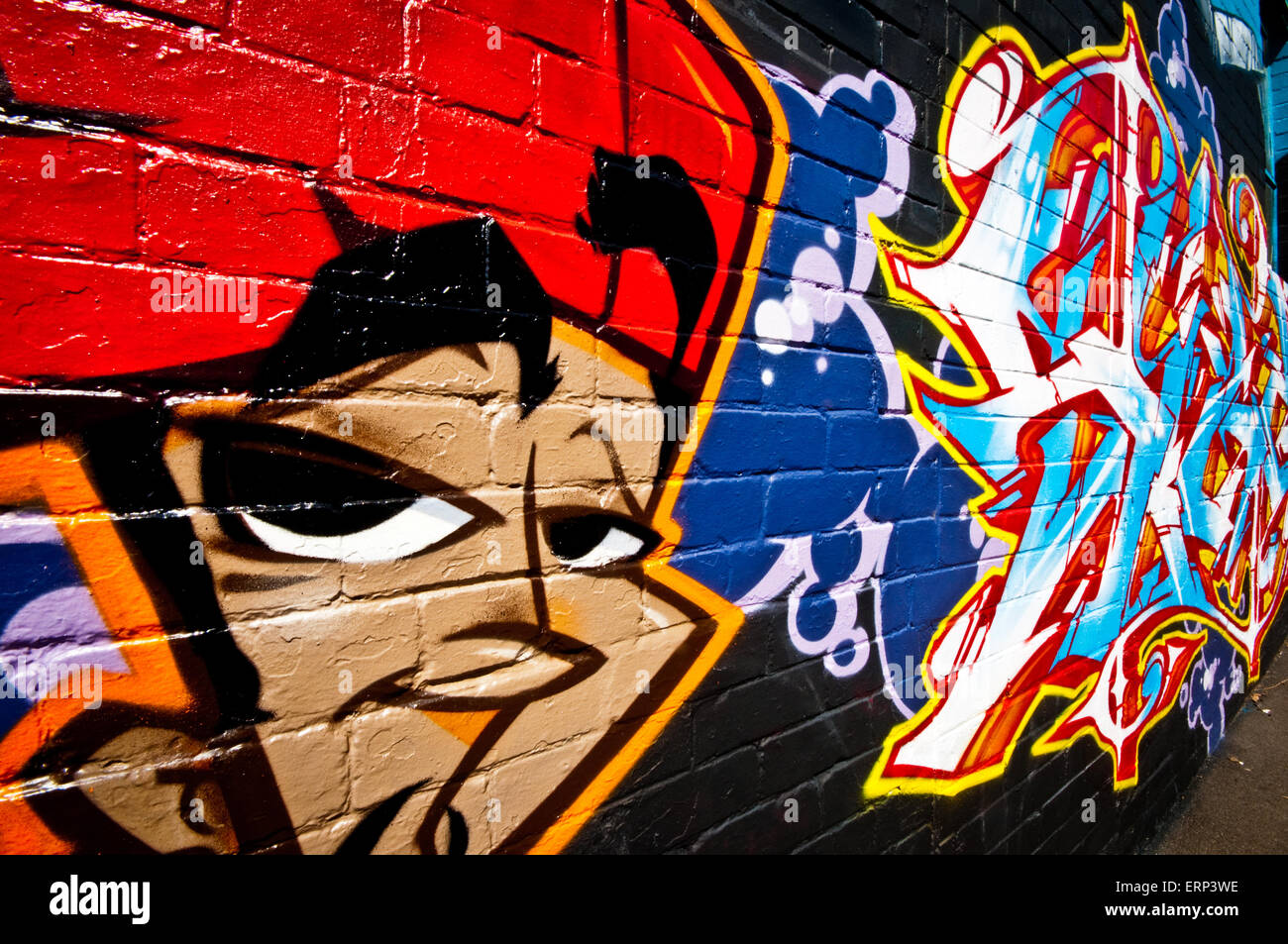 Graffiti on City Wall Stock Photo - Alamy