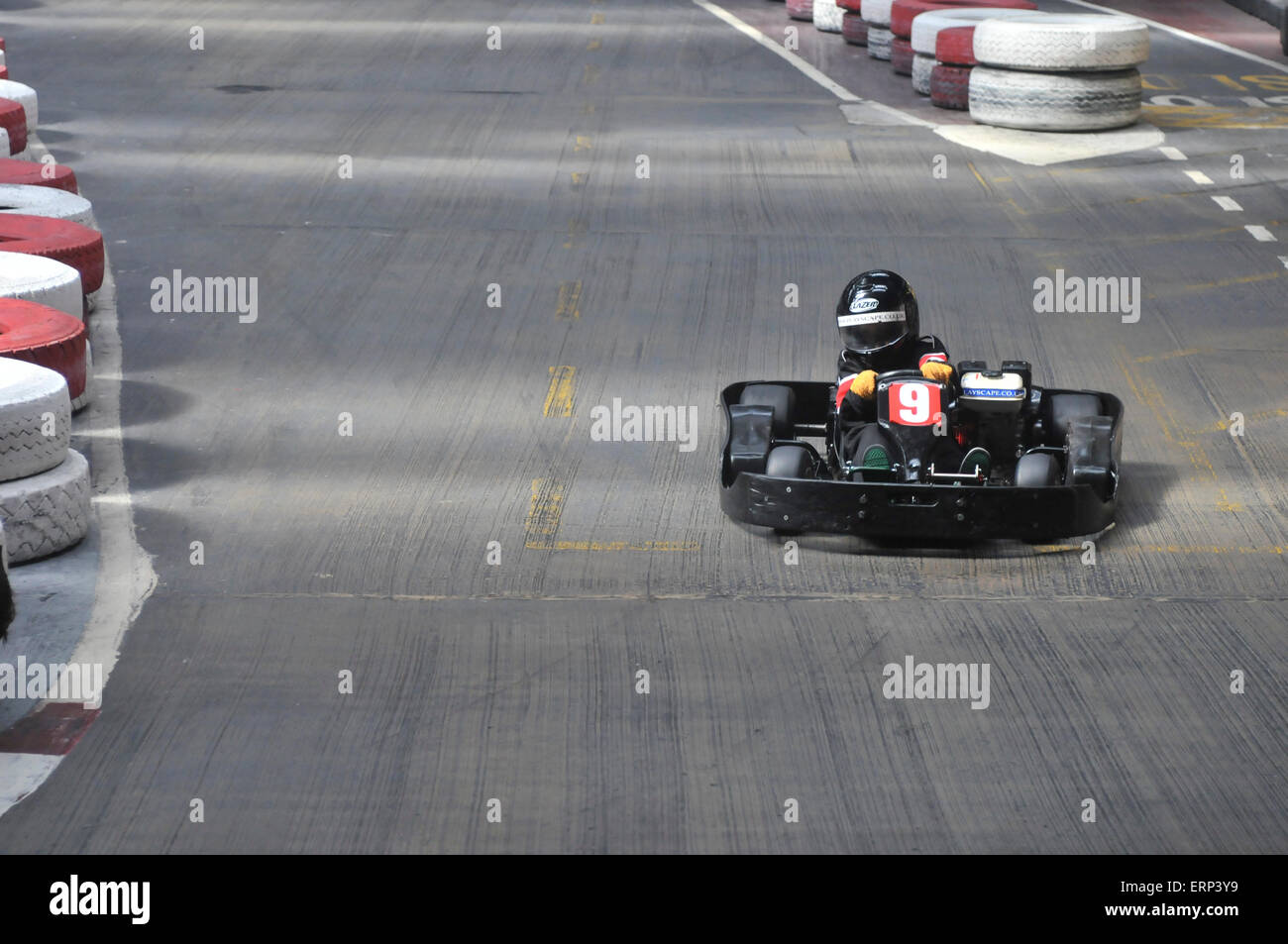 GO KART RACING AT STREATHAM IN LONDON Stock Photo - Alamy