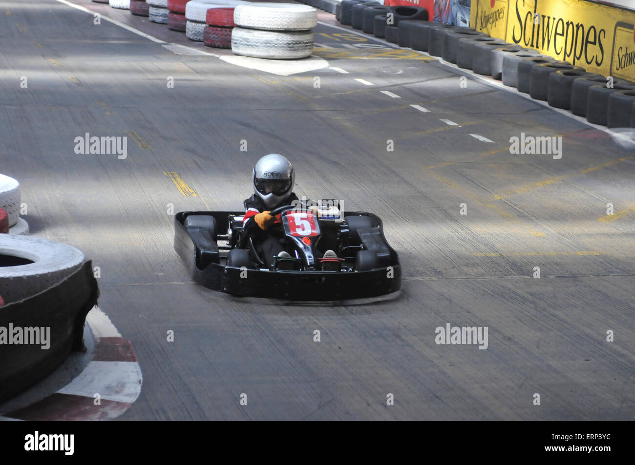 GO KART RACING AT STREATHAM IN LONDON Stock Photo - Alamy