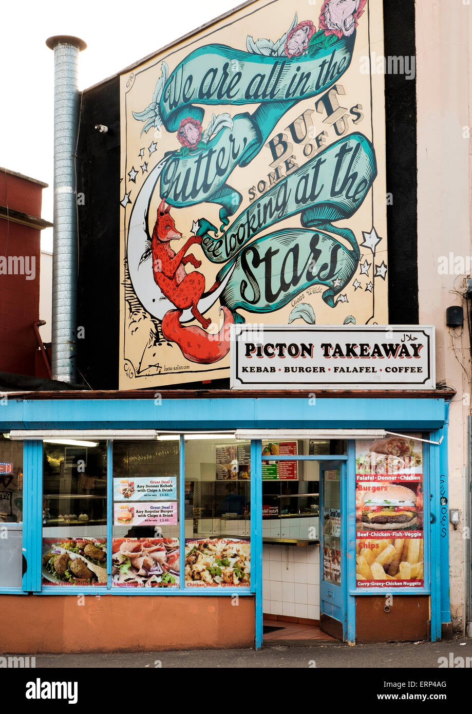 29 May 2015, Bristol: The Picton Takeaway, on Picton Street in ...