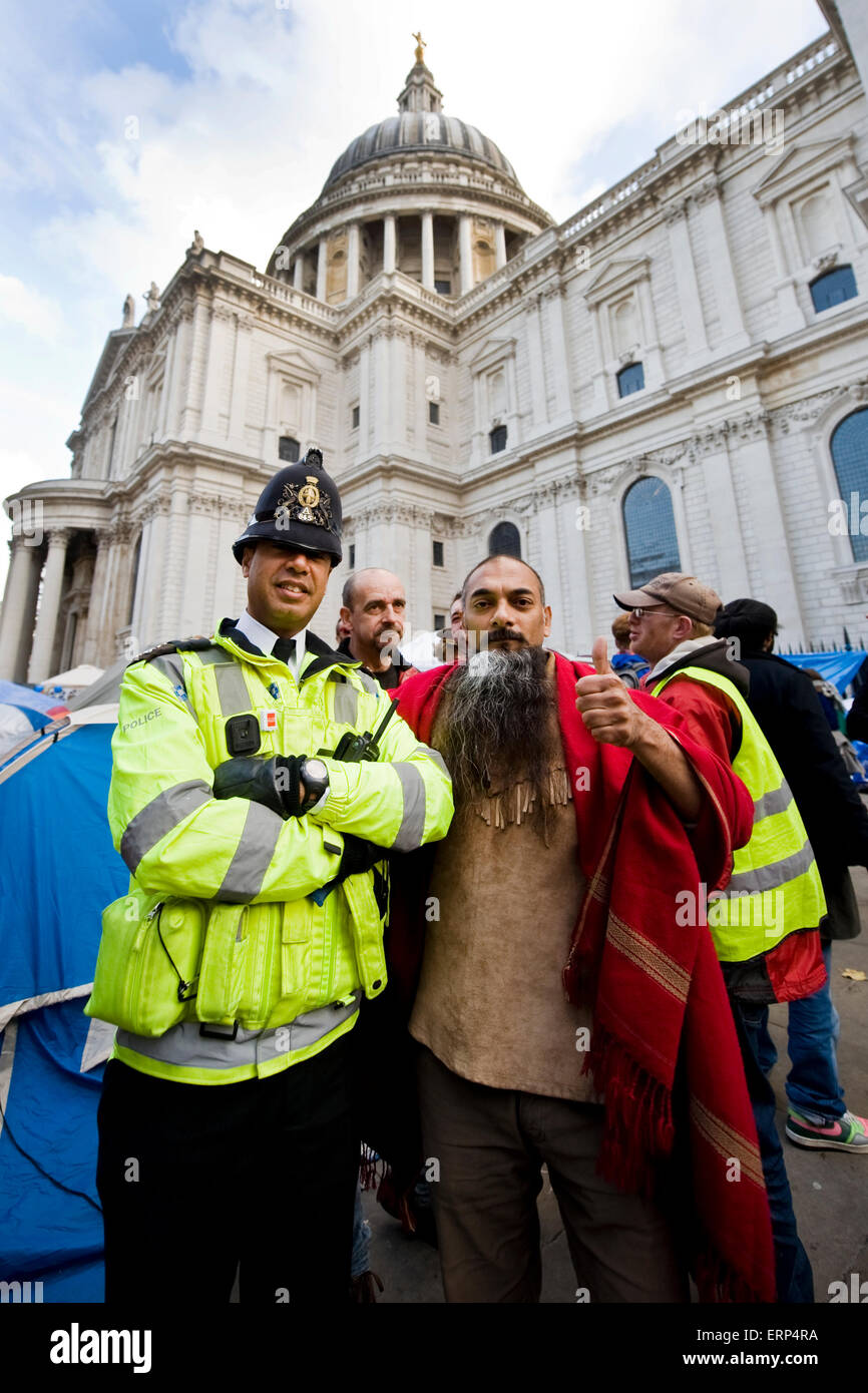 Occupy London at St Paul's Cathedral 2012 Stock Photo - Alamy