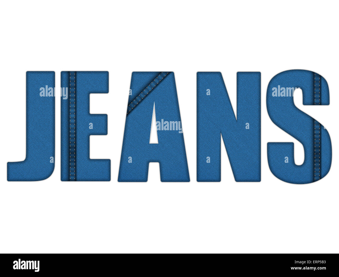 Vector - Jeans Letters Denim Blue Stock Photo - Alamy