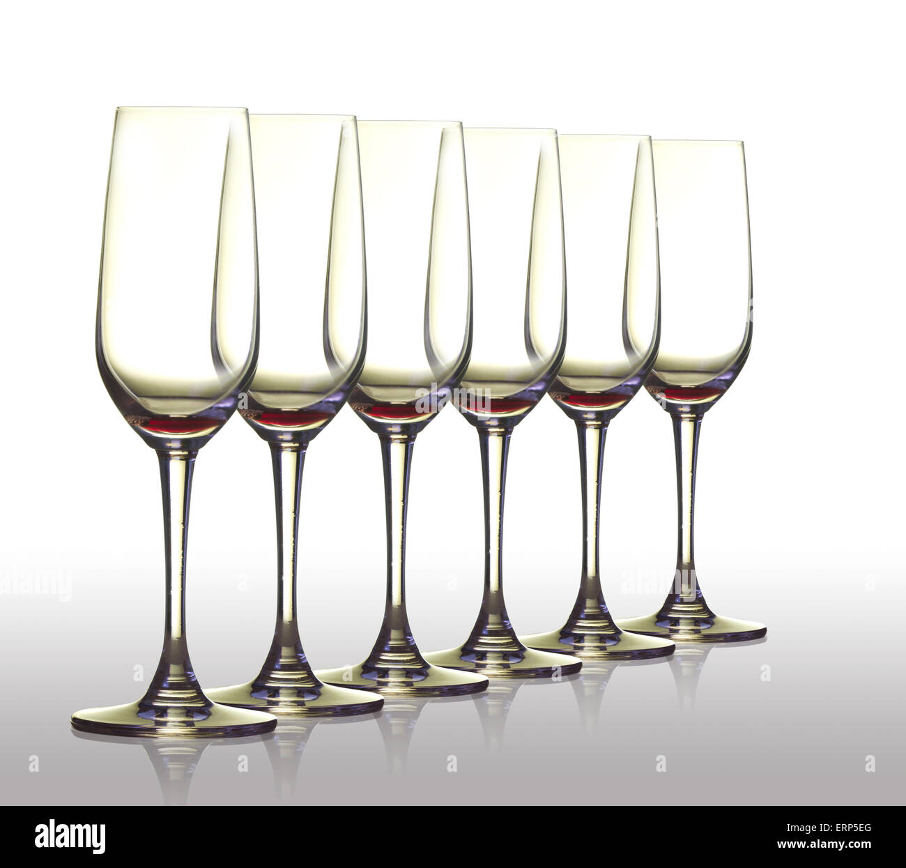 Empty glass isolated on white background Stock Photo - Alamy