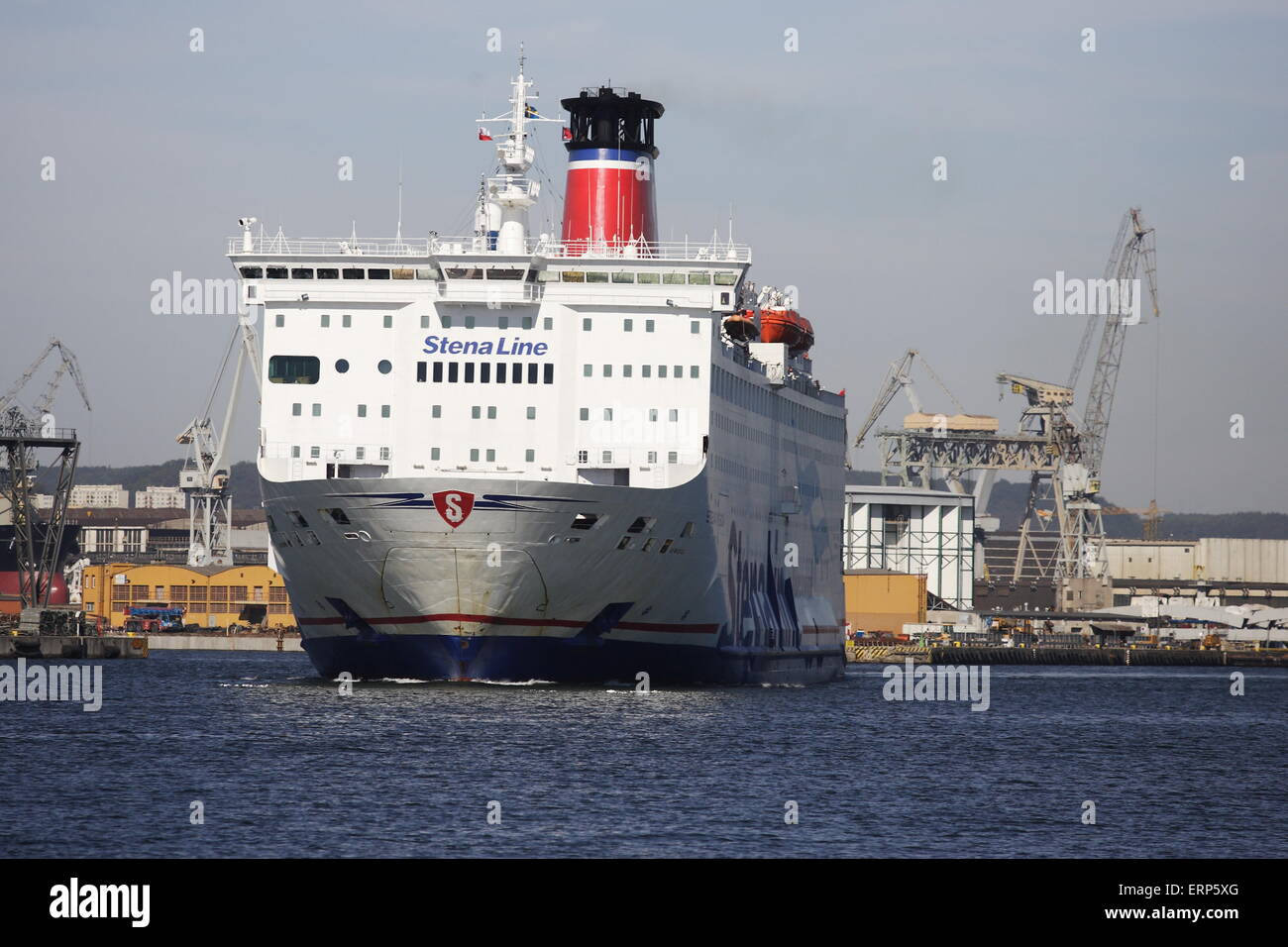 Gdynia, Poland 6th, June 2015 Stena Vision ferry belonging to Stena ...