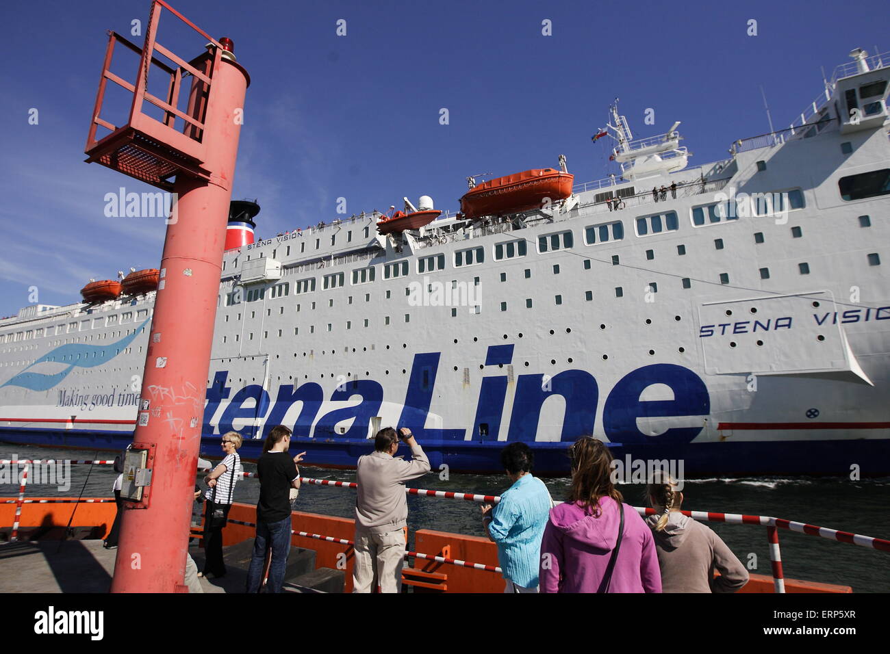 Gdynia, Poland 6th, June 2015 Stena Vision ferry belonging to Stena ...
