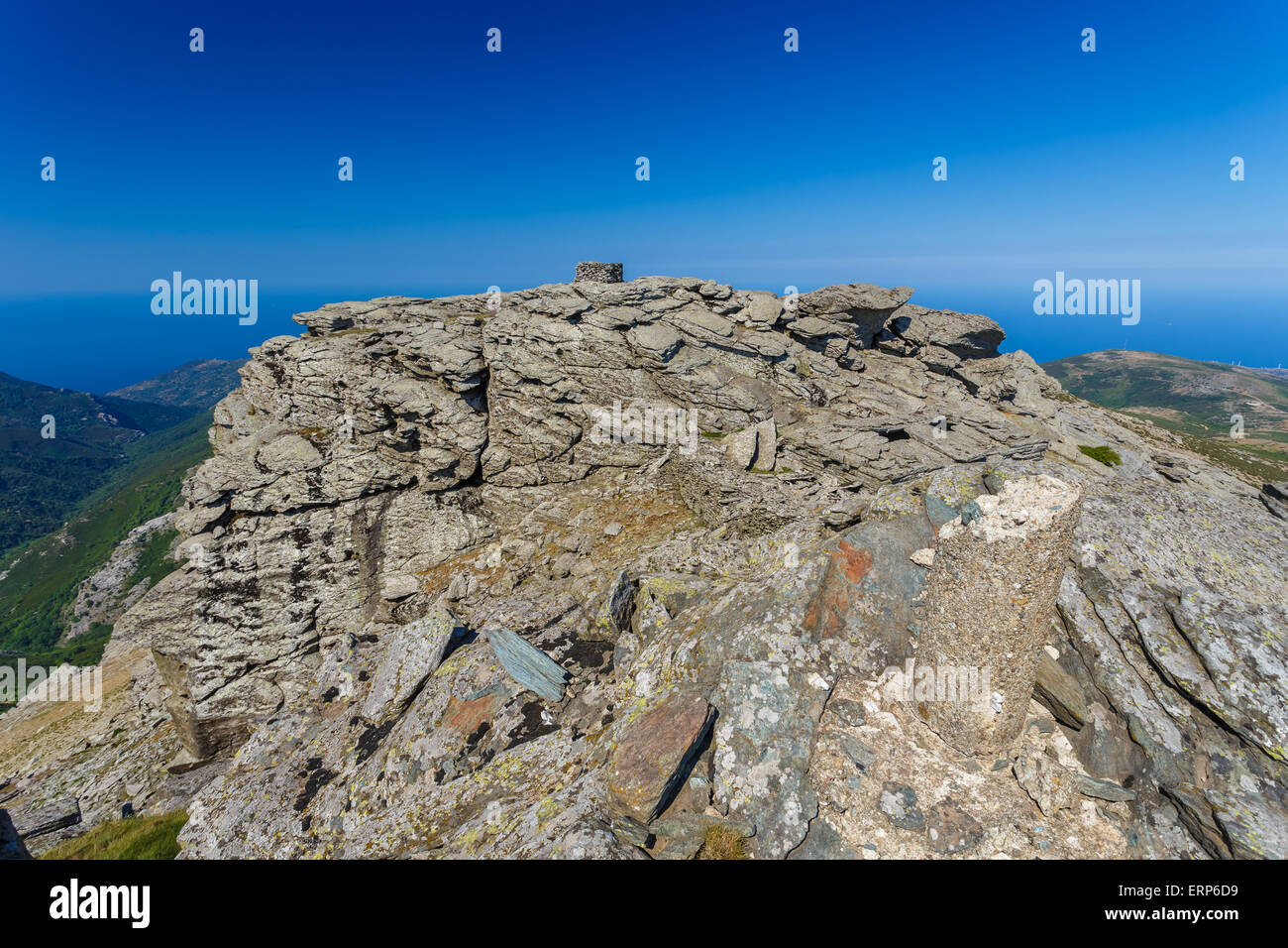 The famous prehistoric dragon houses on top of mountain Ochi against a ...