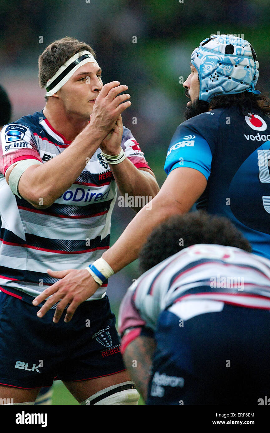 Melbourne, Victoria, Australia. 6th June, 2015. LUKE JONES of the ...