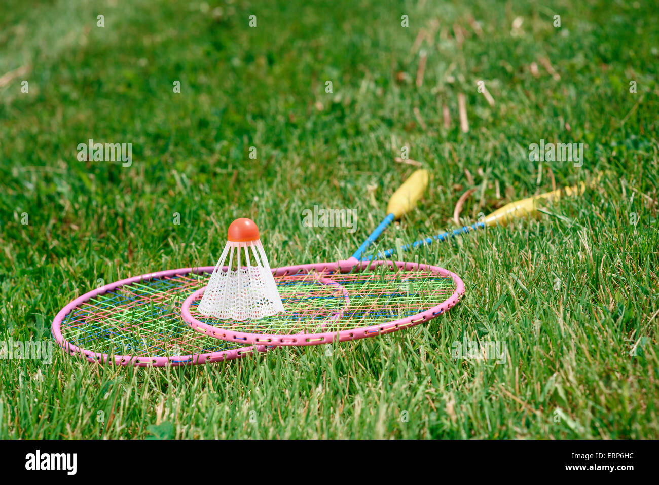 Photo of a badminton racquet Stock Photo - Alamy