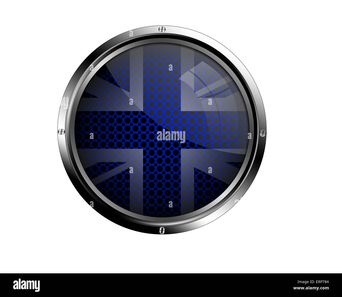 UK flag button Stock Photo - Alamy