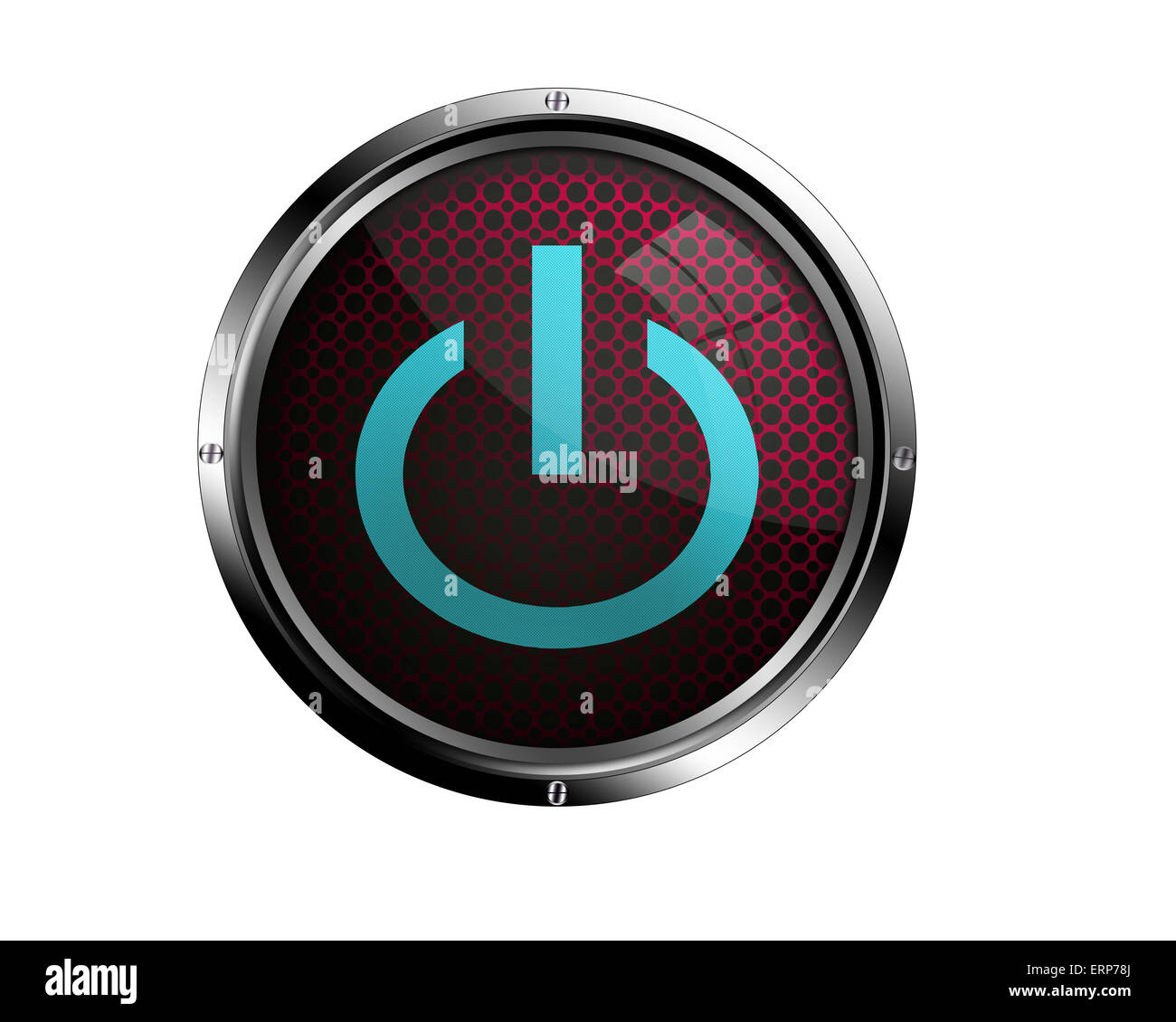 Pc power button Cut Out Stock Images & Pictures - Alamy