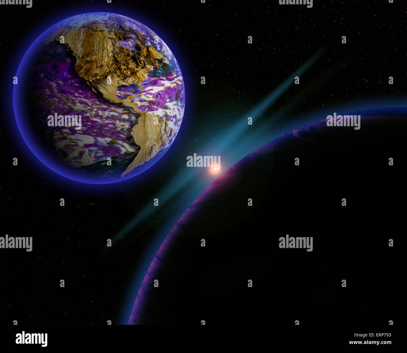 Surreal earth like alien hi-res stock photography and images - Alamy