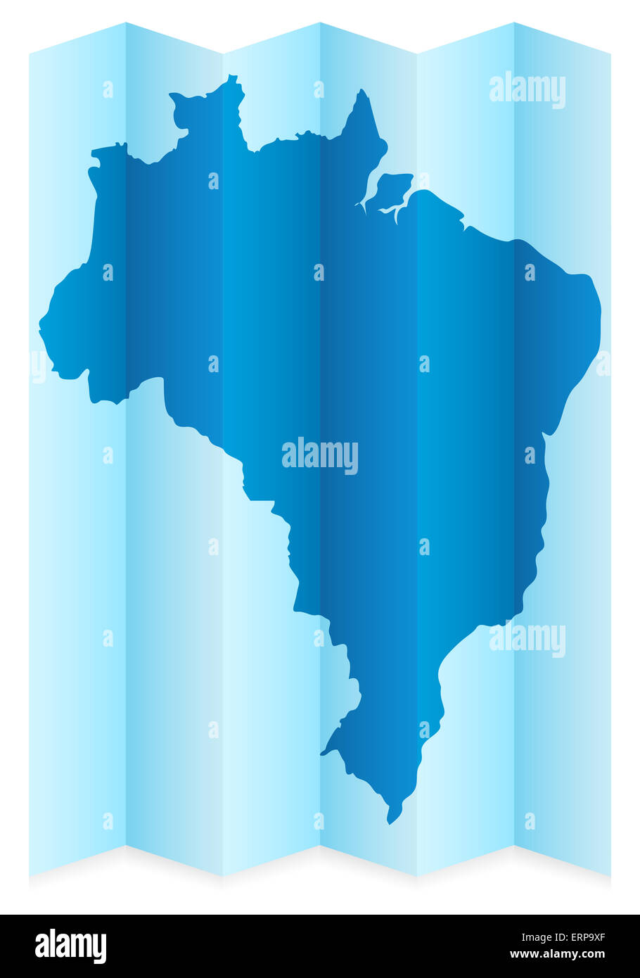 Brazil map on a white background. Vector illustration Stock Photo - Alamy
