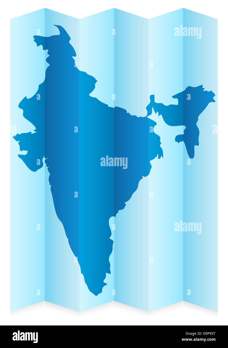 India map on a white background. Vector illustration Stock Photo - Alamy