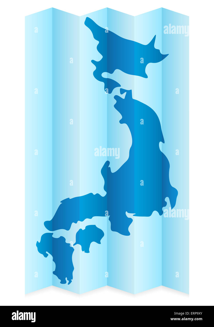 Japan map on a white background. Vector illustration Stock Photo - Alamy