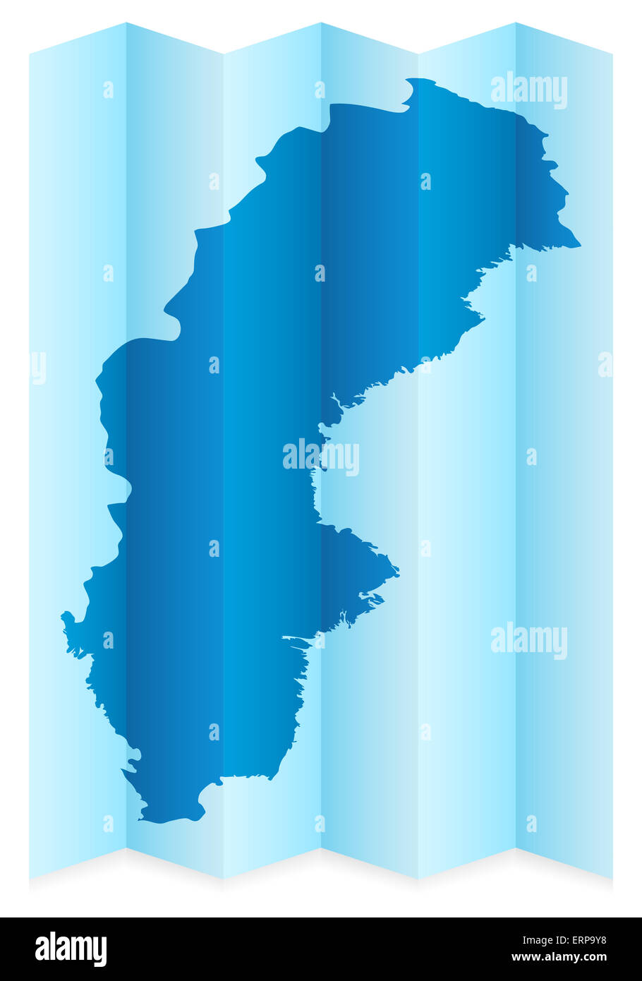 Sweden map on a white background. Vector illustration Stock Photo - Alamy