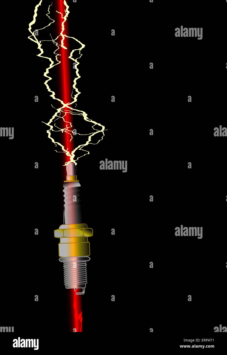 Spark plug drawing hi-res stock photography and images - Alamy