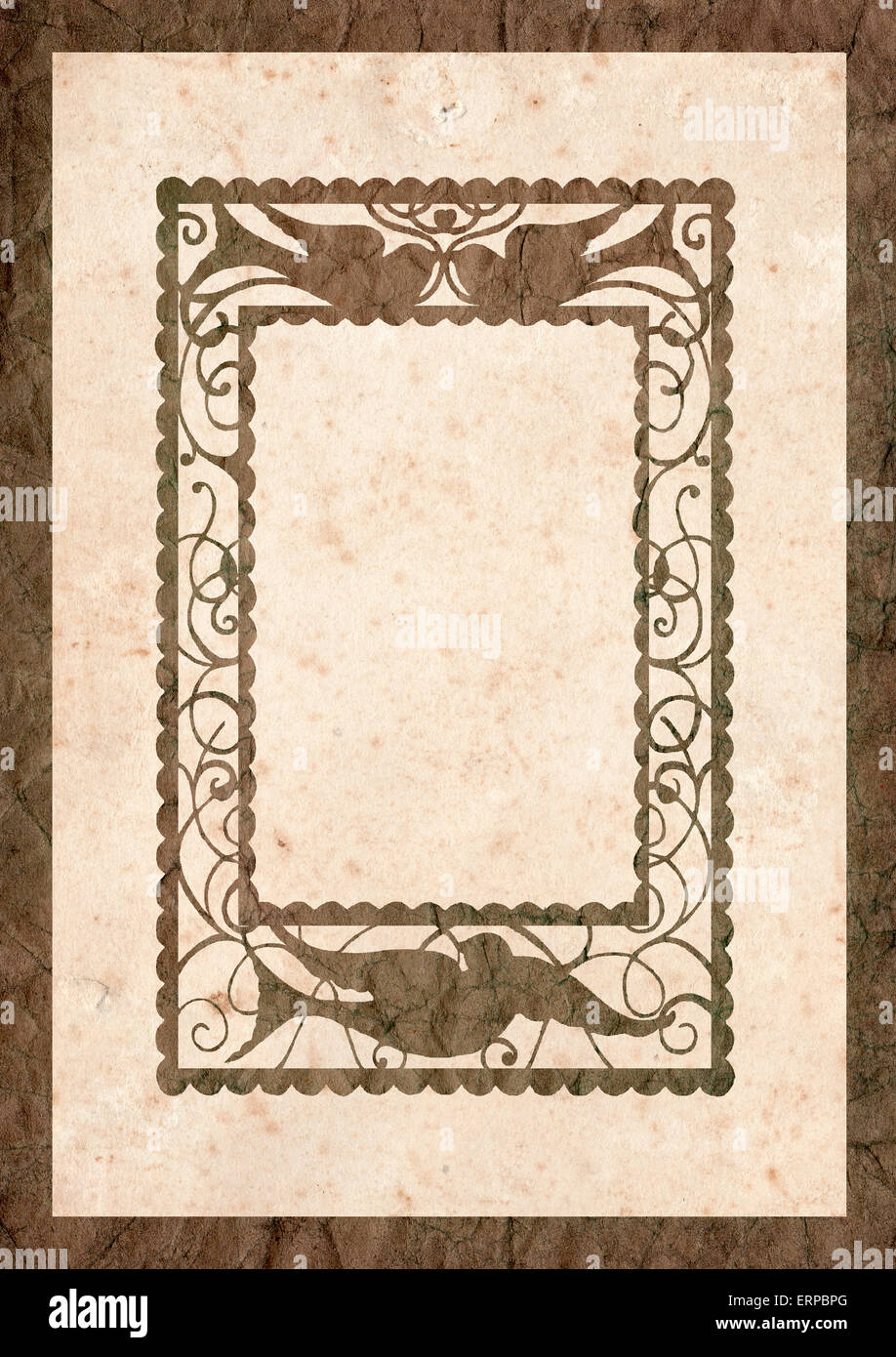 Old frame illustration hi-res stock photography and images - Alamy