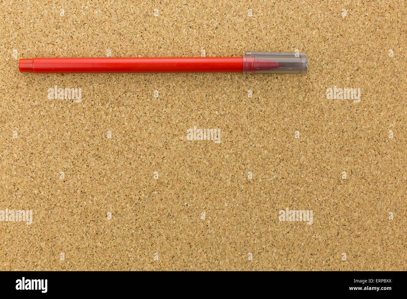 red marker on cork board Stock Photo - Alamy