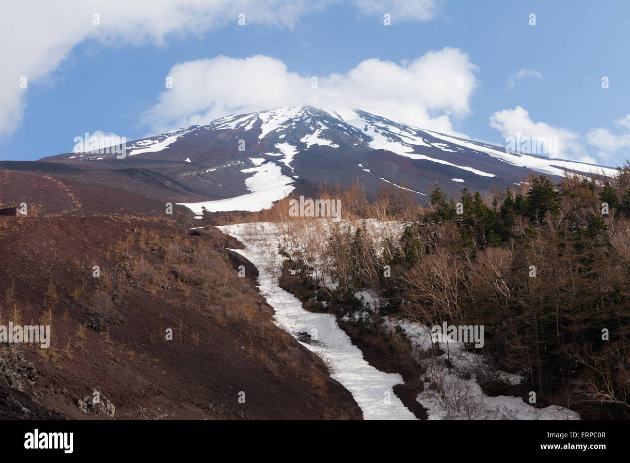 Panoramic view of Mount Fuji Stock Photo - Alamy