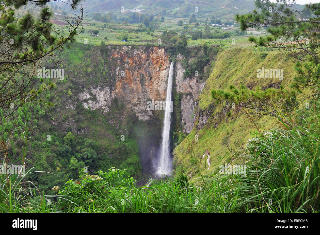 SipisoPiso Waterfall. Northern Sumatra. Indonesia Stock Photo - Alamy
