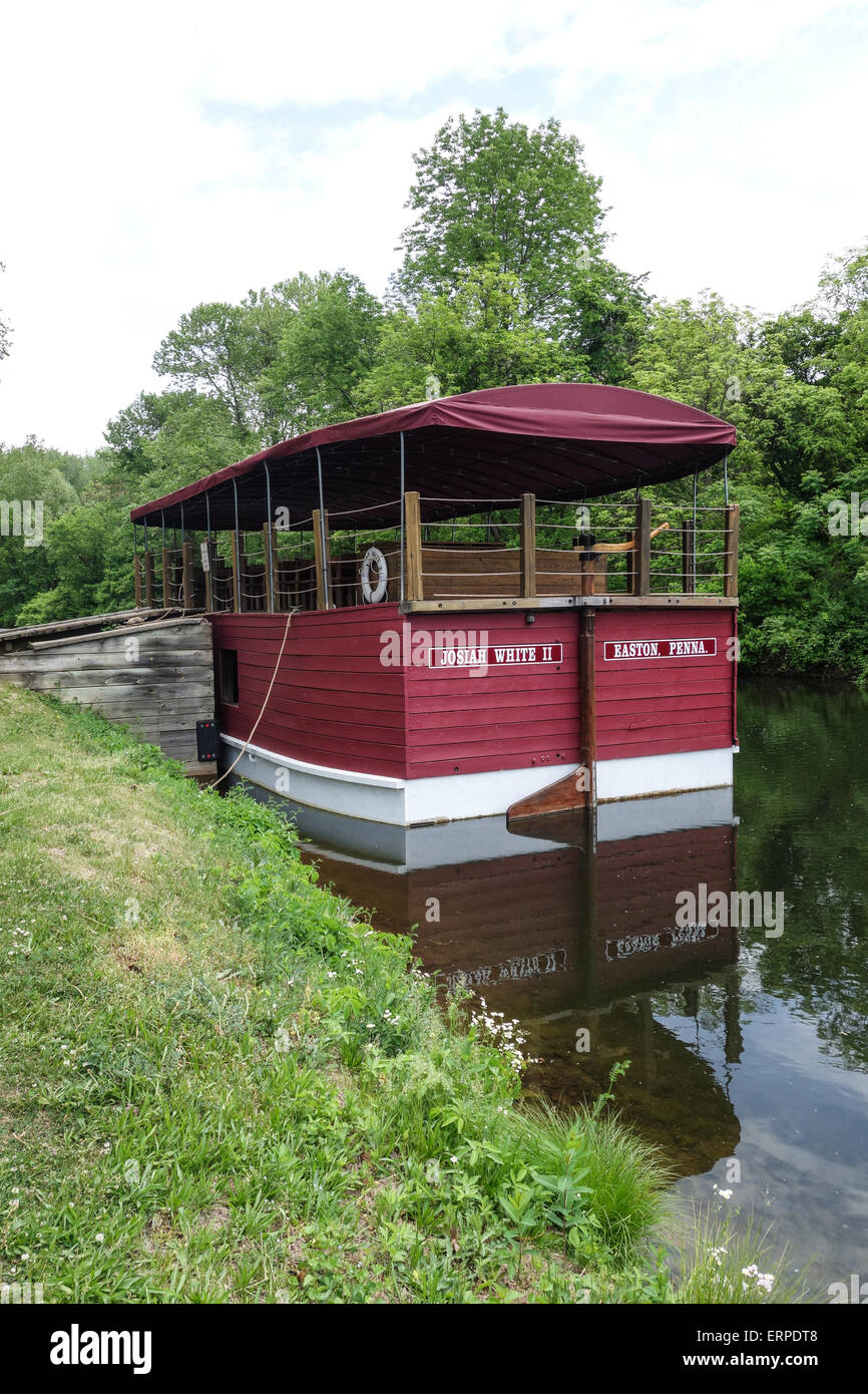 Mule drawn Canal Boat ride at National Canal Museum, with tow path ...