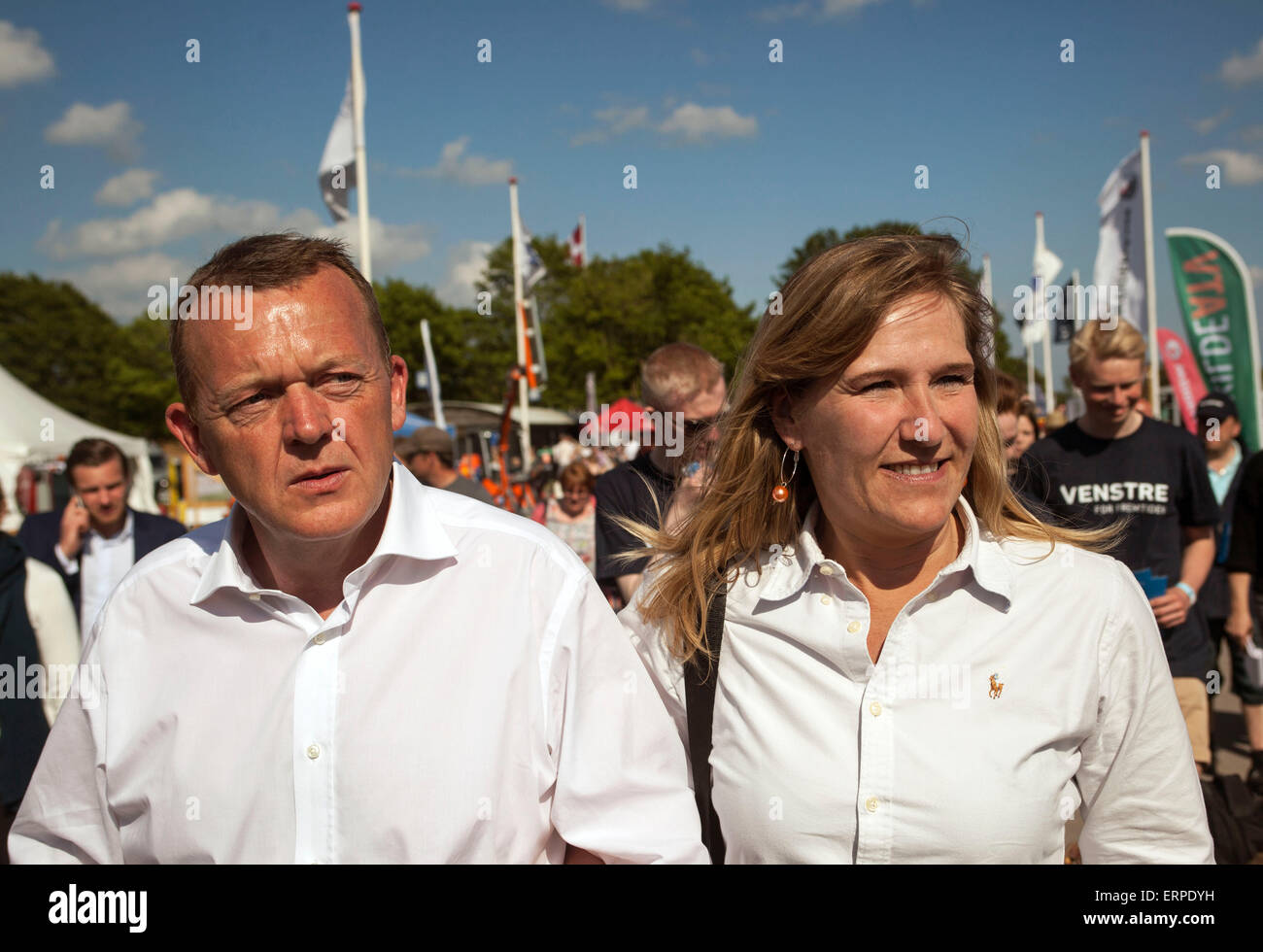Roskilde, Denmark, June 6th, 2015: Danish opposition leader, Lars ...
