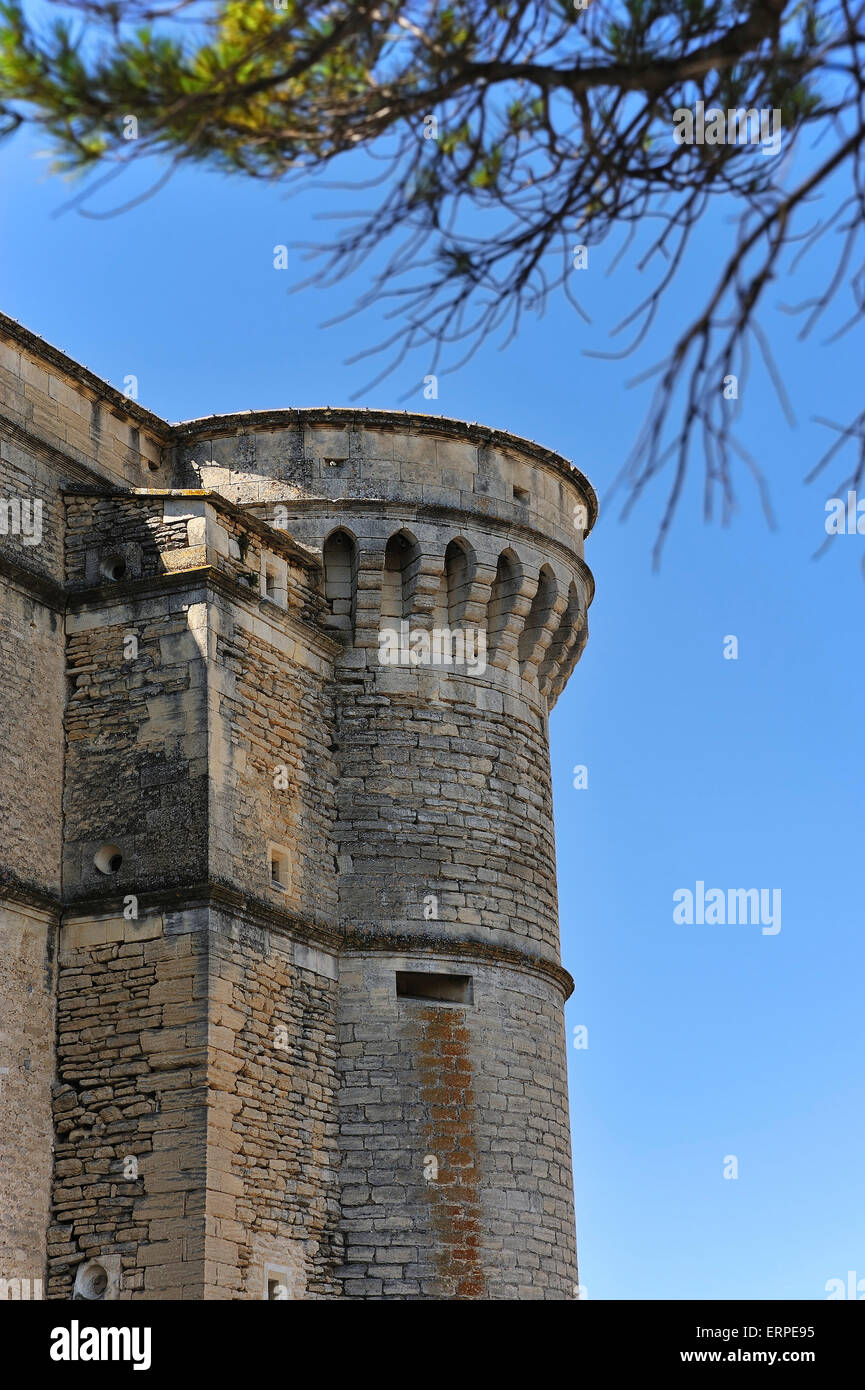 Typical part of the castle in Gordes, Luberon, Provence Stock Photo - Alamy