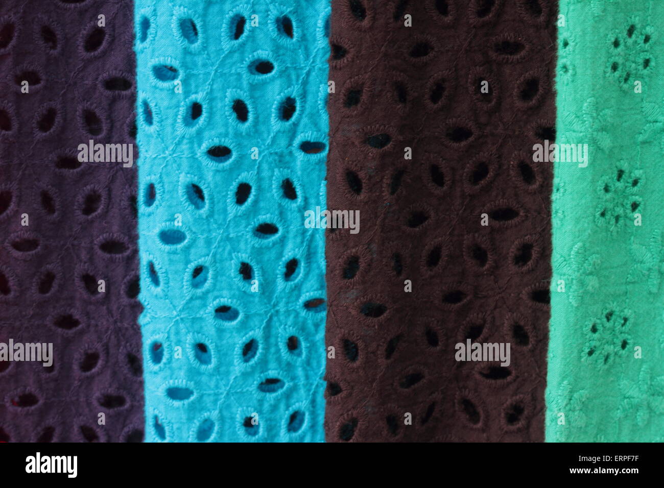 cotton fabrics with patterns of different colors Stock Photo - Alamy