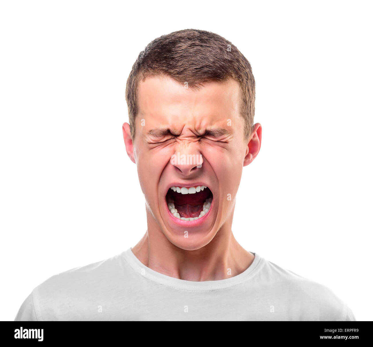 Young angry man Stock Photo - Alamy