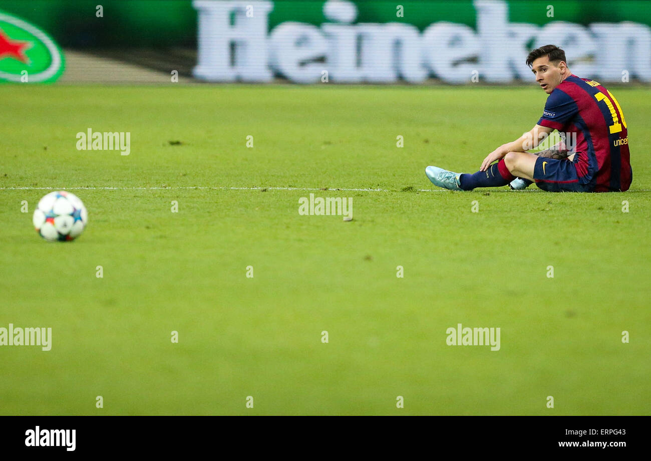 Lionel messi barcelona 2015 juventus hi-res stock photography and ...