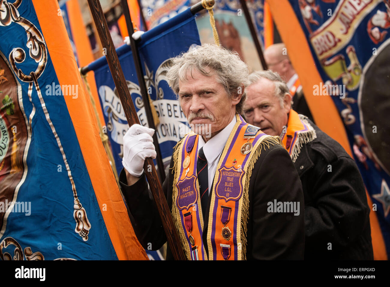 Orangemen and women march in controversial Orange Order event dubbed ...