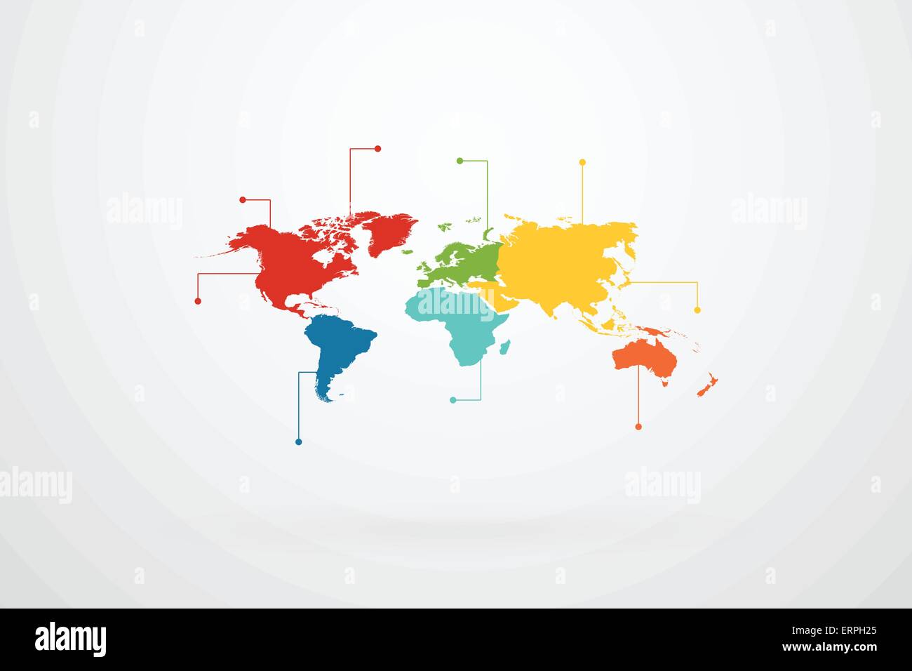 World Map Continents Infographic Vector Stock Vector Image & Art - Alamy