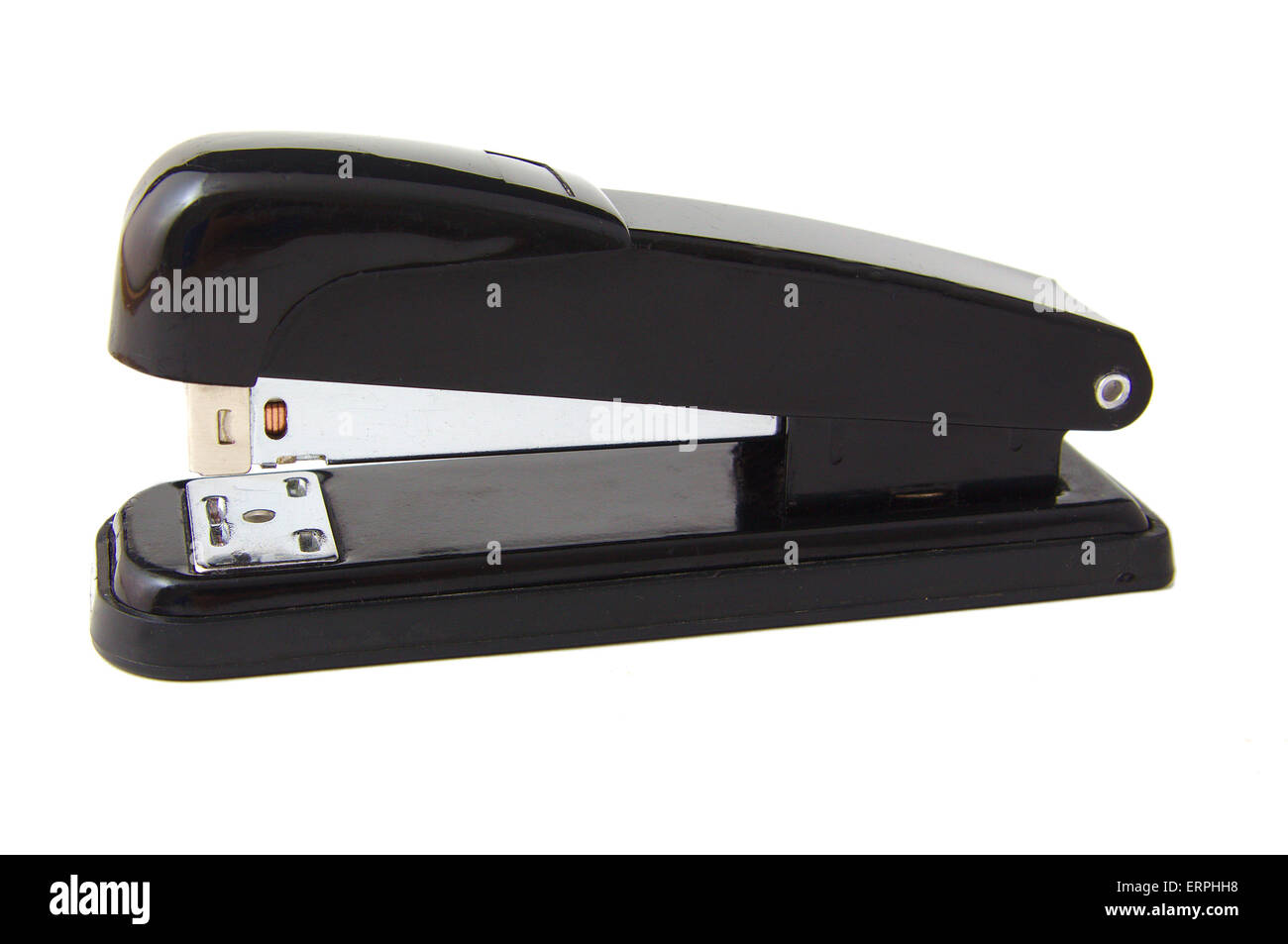 Black professional stapler isolated on white background Stock Photo - Alamy