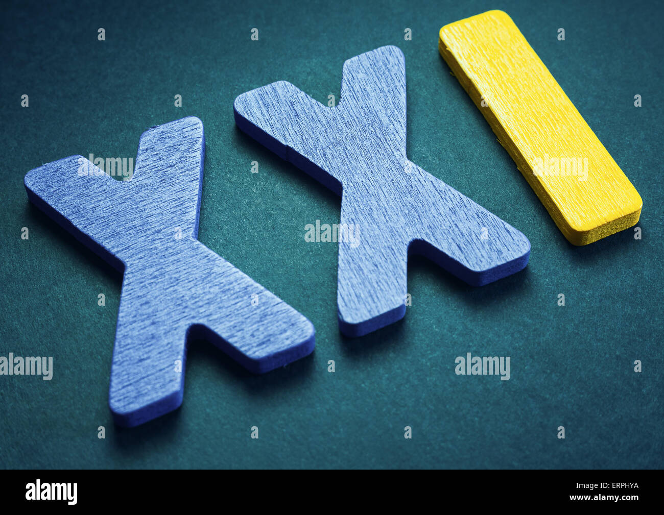 Numbers with x marks hi-res stock photography and images - Alamy
