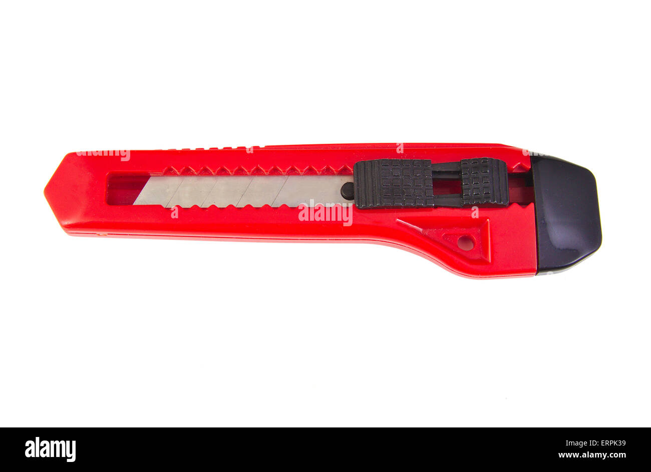 Red paper cutter isolated on white background Stock Photo - Alamy