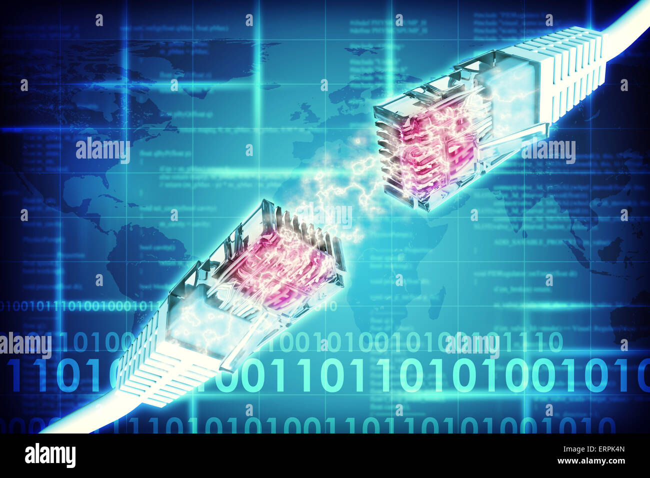 Two computer cables Stock Photo - Alamy