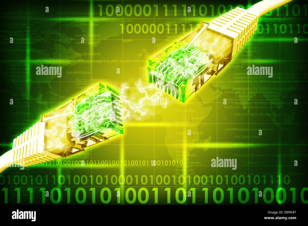 Two computer cables Stock Photo - Alamy