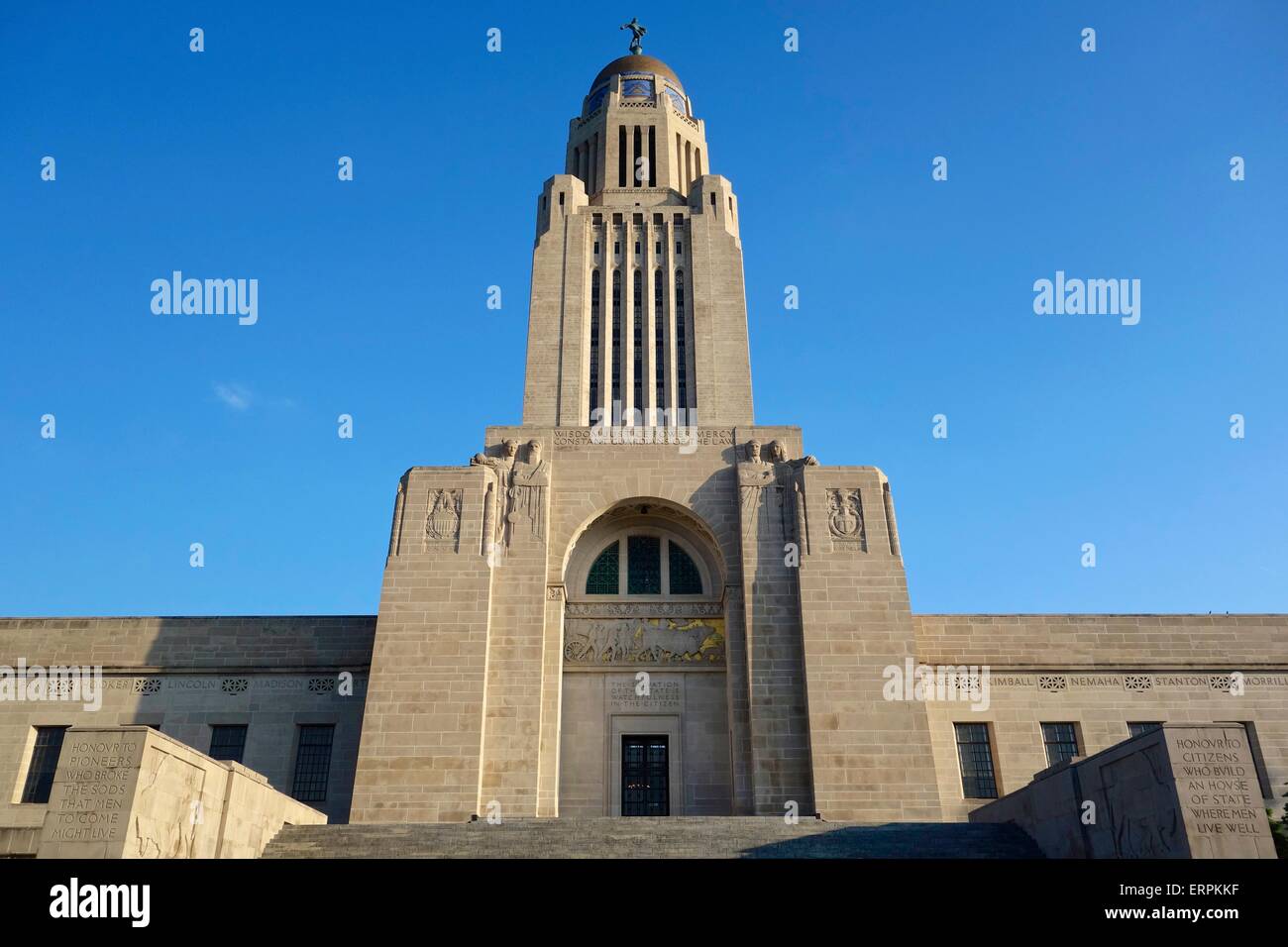 Nebraska State Capitol Building, Lincoln, Nebraska Stock Photo - Alamy
