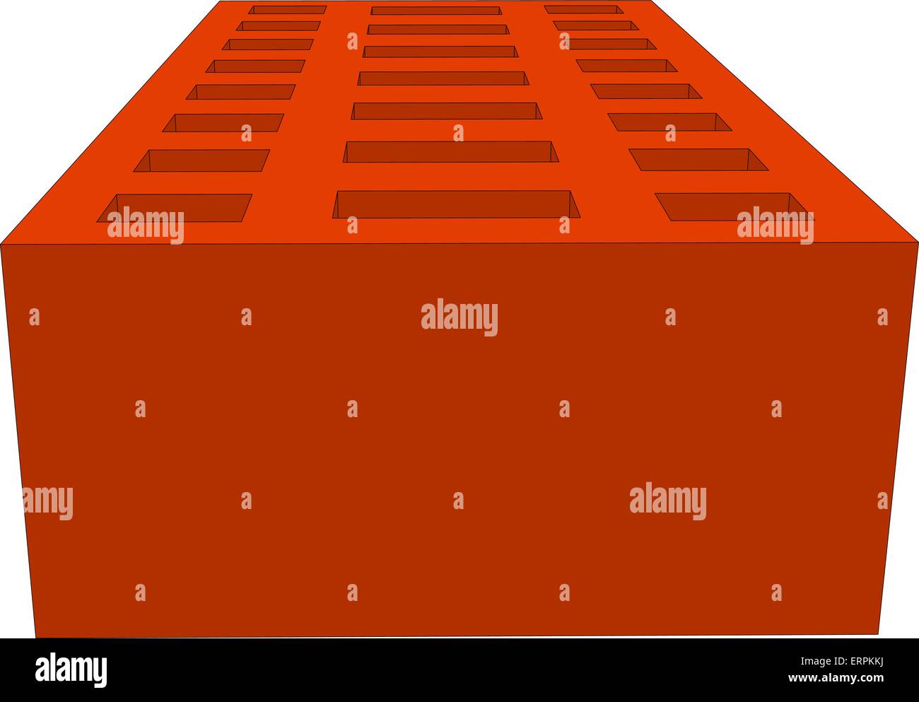 Brick on white. Vector illustration Stock Vector Image & Art - Alamy