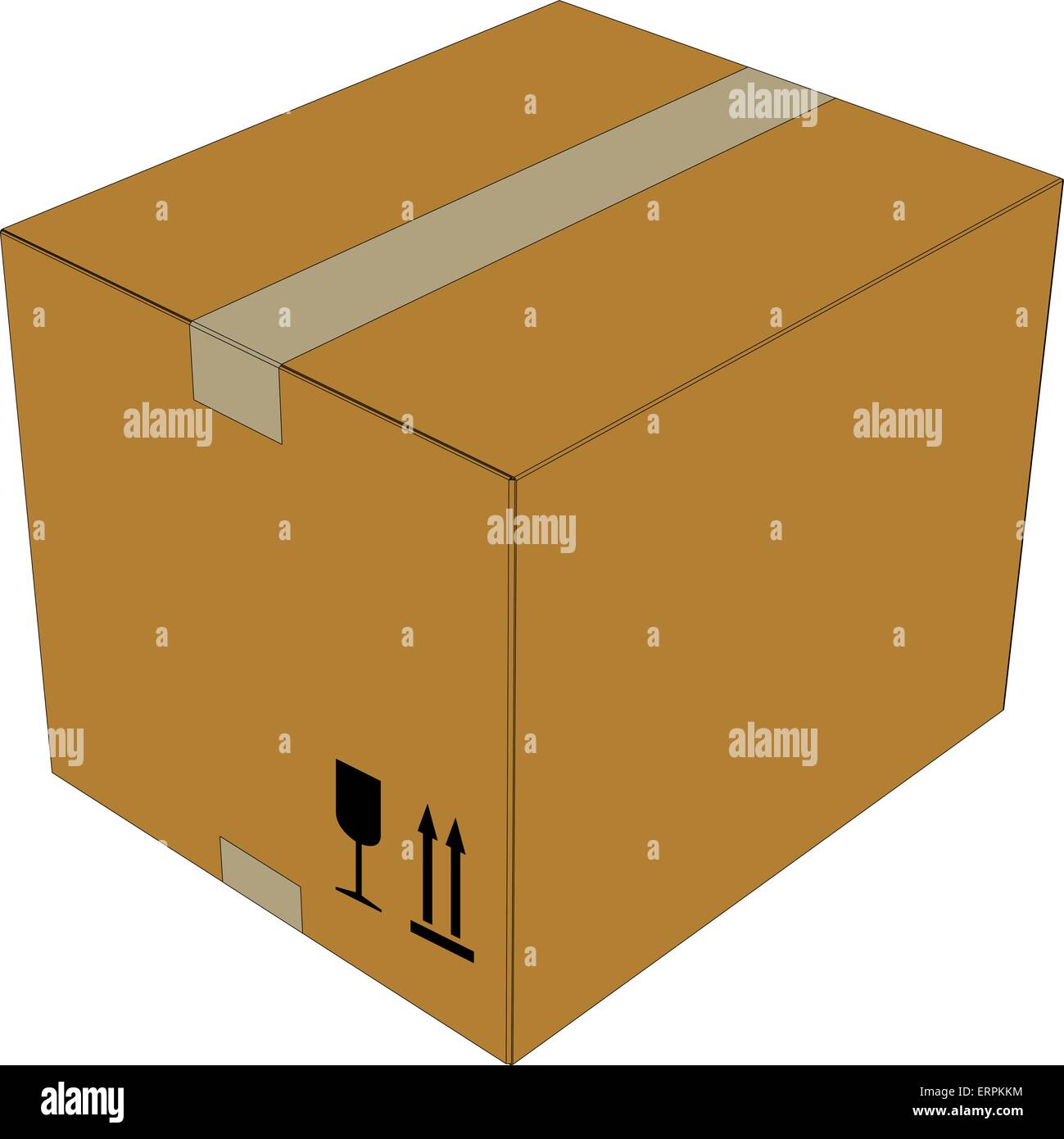 Carton box. Vector illustration Stock Vector Image & Art - Alamy