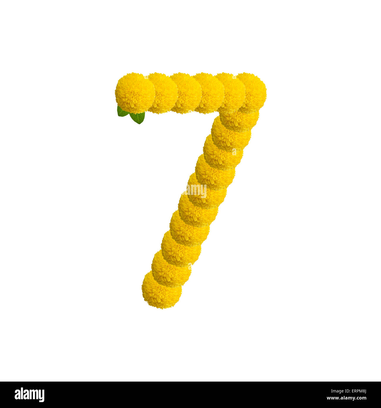 Number seven made of flower Stock Photo - Alamy