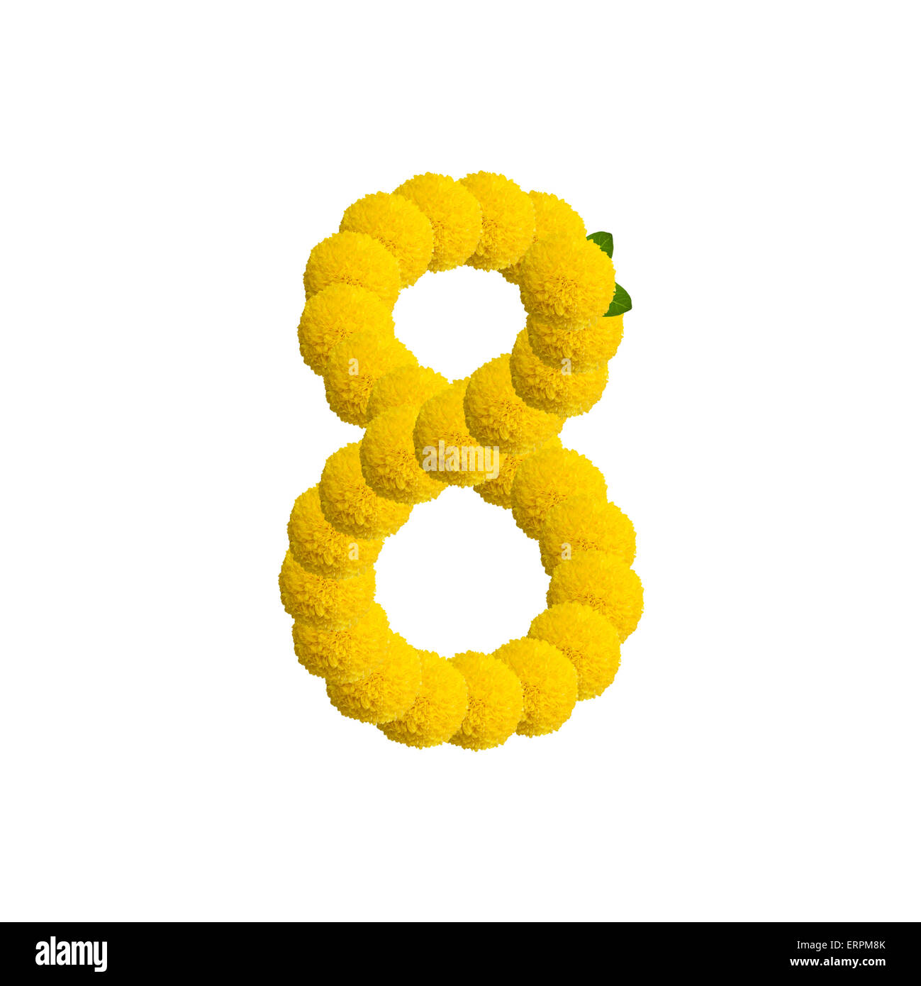 Number eight made of flower Stock Photo - Alamy