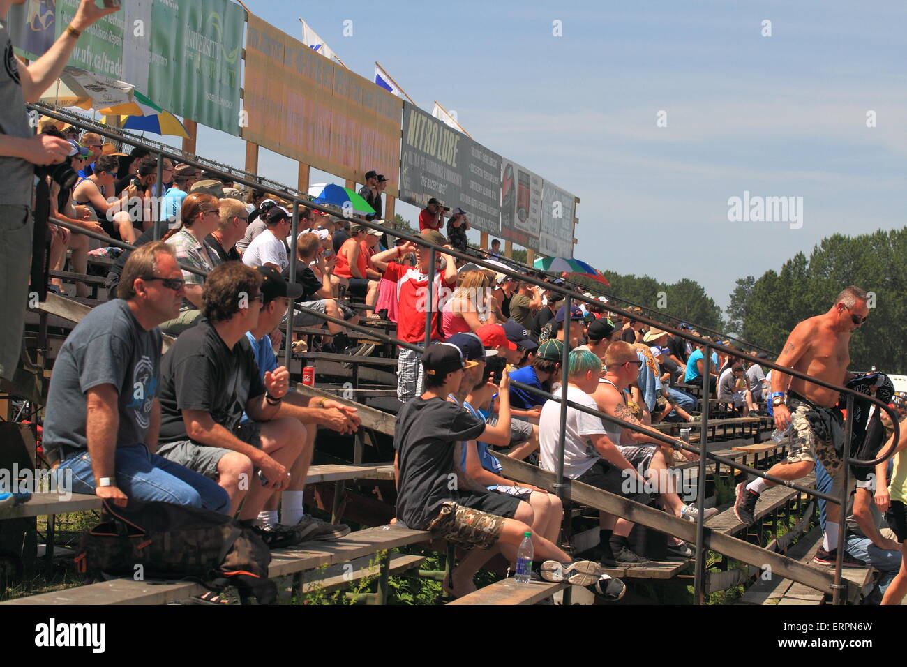 Crowd watching an event Stock Photo - Alamy
