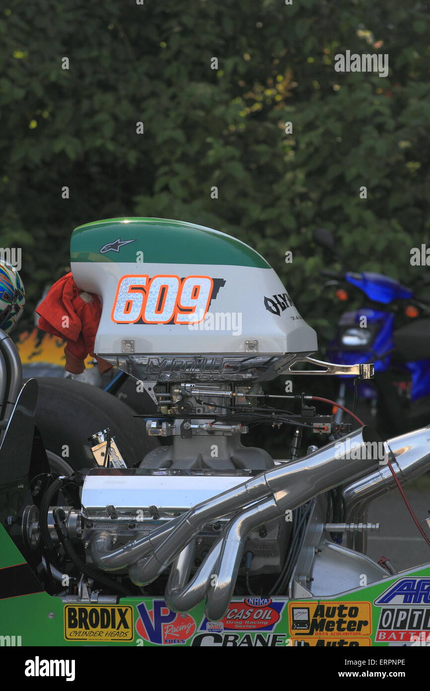 Race Car Motor Stock Photo - Alamy