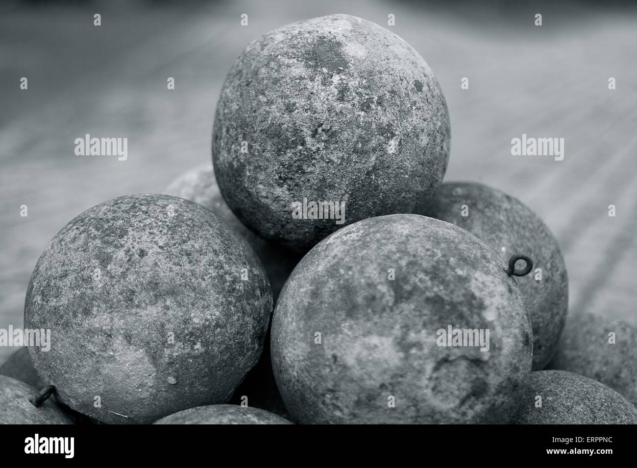 Decorative stone balls Stock Photo - Alamy