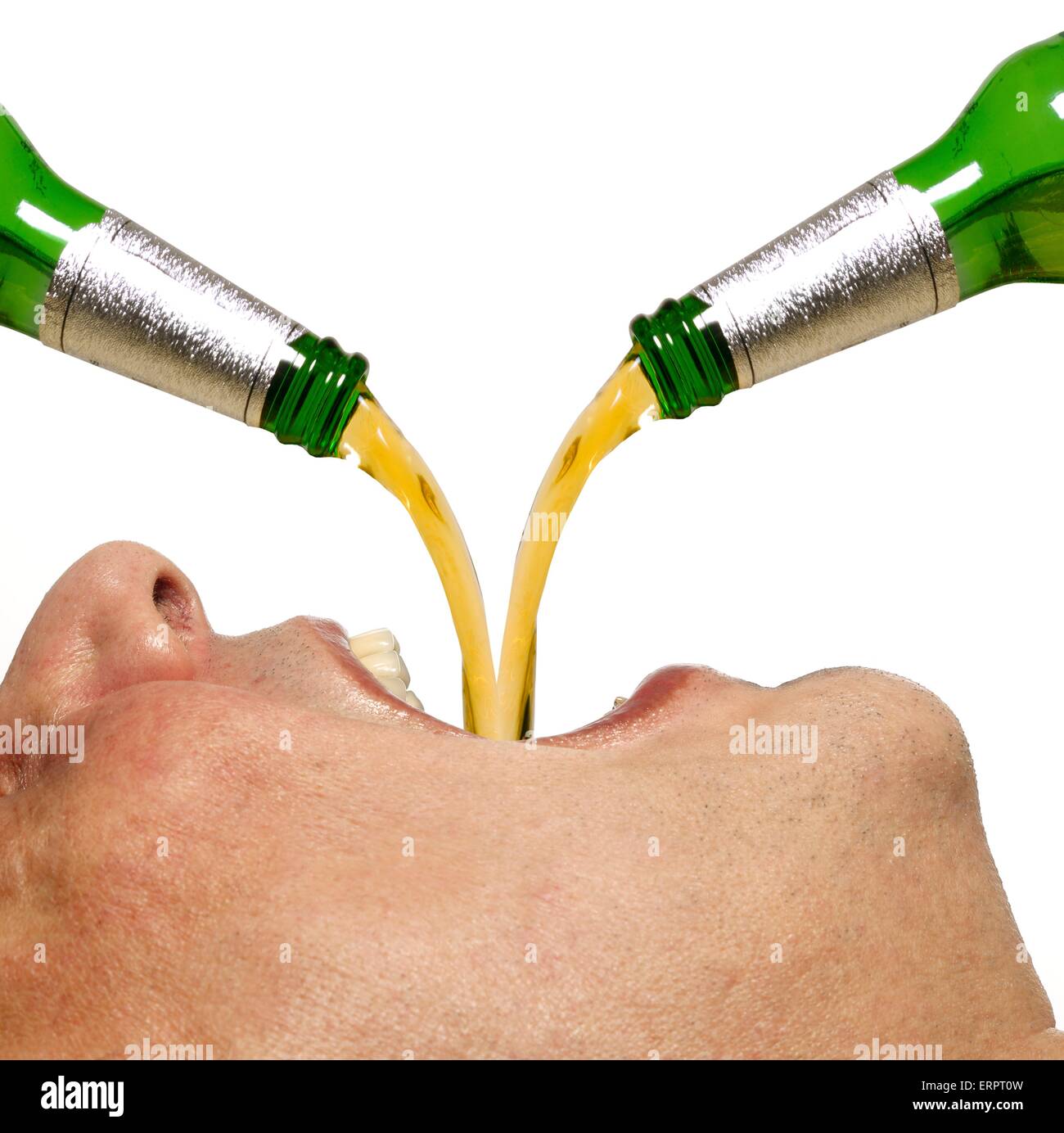 Person drinking alcohol Stock Photo - Alamy