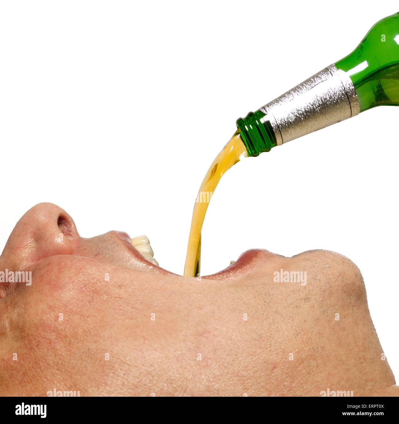Person drinking alcohol Stock Photo - Alamy