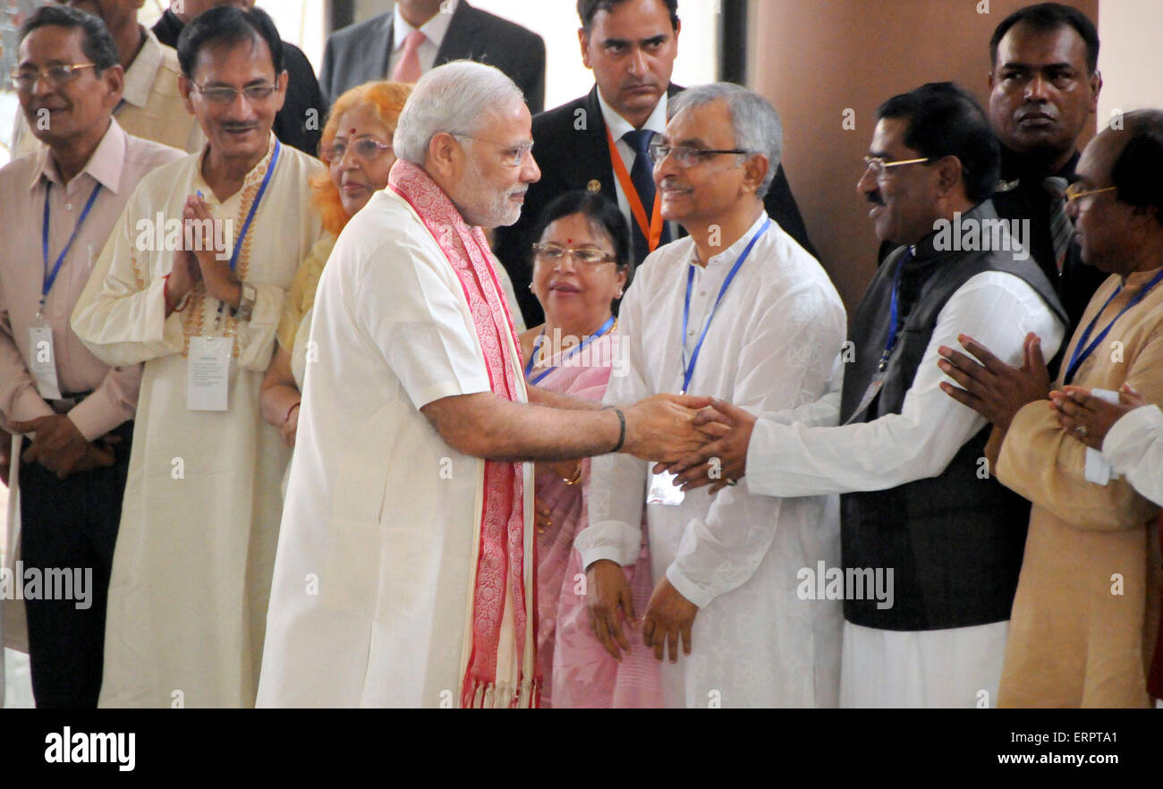 Dhaka, Bangladesh. 7th June, 2015. Indian Prime Minister Narendra Modi ...