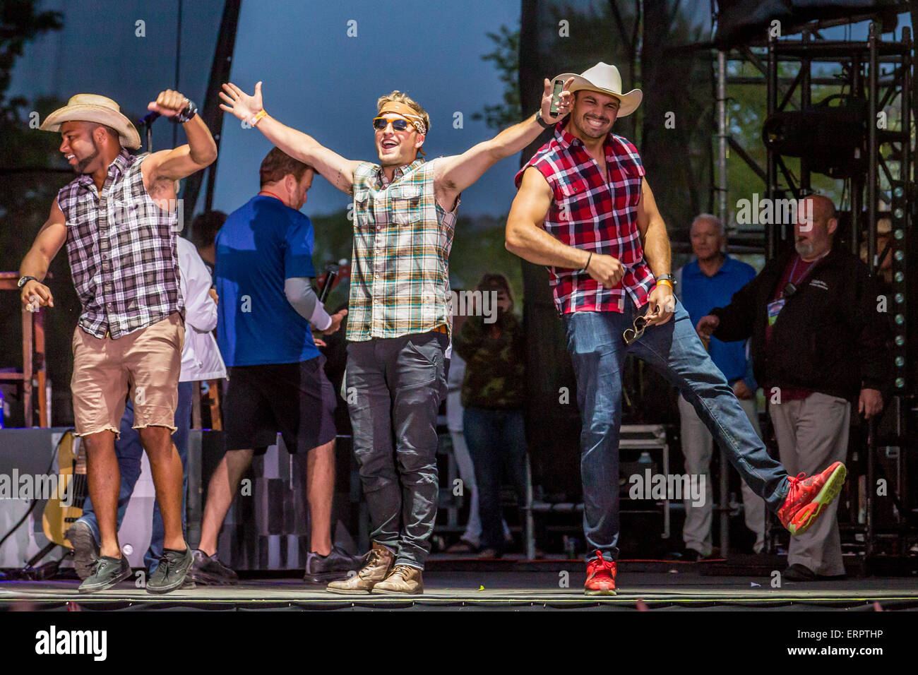 Detroit, Michigan, USA. 6th June, 2015. GOLDEN TATE, JOESPH FAURIA and ...