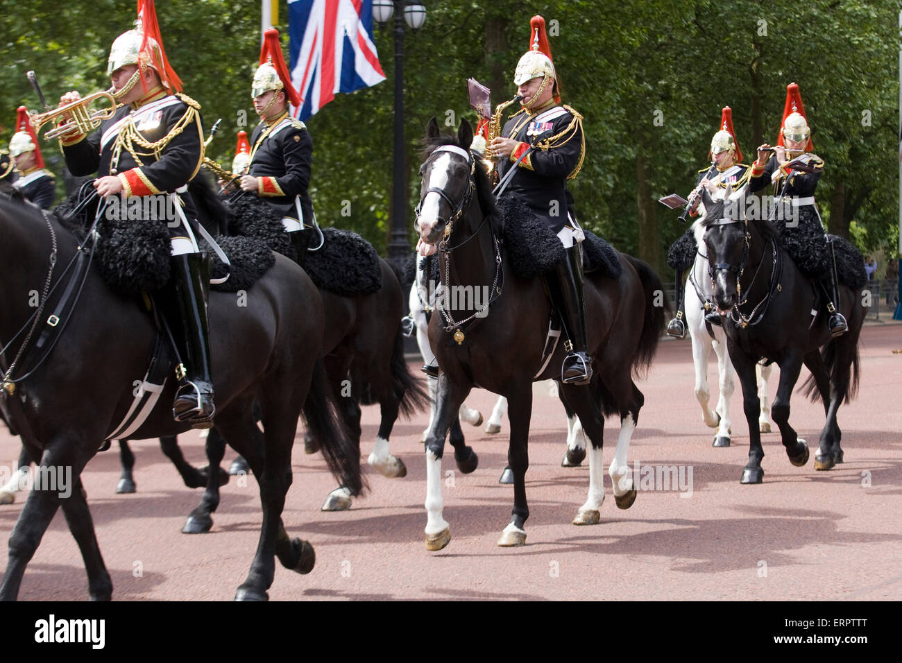 Household Cavalry Blues Royals On Stock Photos & Household Cavalry ...
